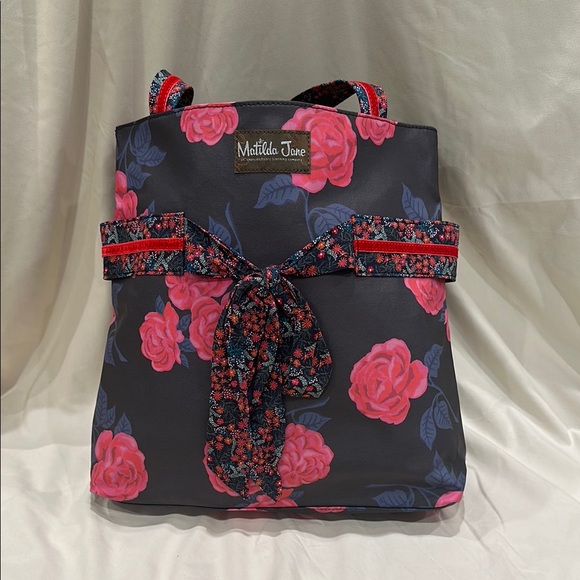 Matilda Jane | Bags | Matilda Jane Floral Womens Bag Black And Pink ...